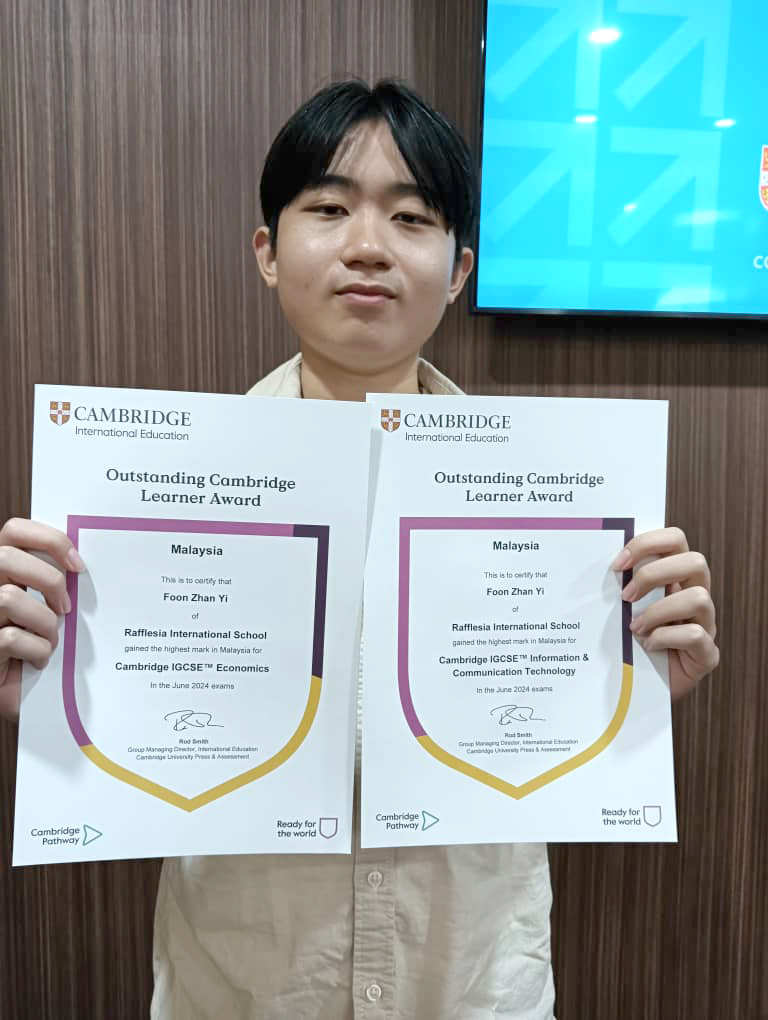 Outstanding Cambridge Learner Awards 2024 | Rafflesia International School Puchong